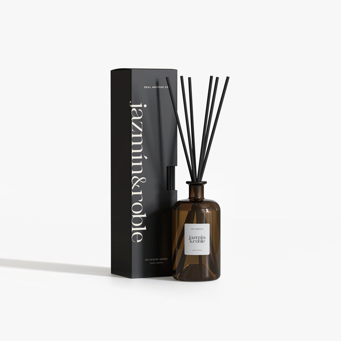 XXL Amber Reed Diffuser - Jasmin & Oak – SEAL AROMAS